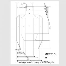 USPSA/IPSC Cardboard Targets (Official Size & Scoring Perforations ...