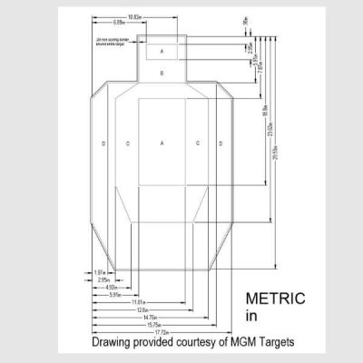 USPSA/IPSC Cardboard Targets (Official Size & Scoring Perforations ...